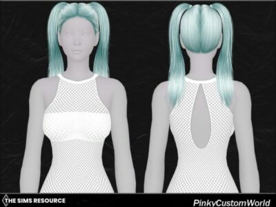 Retexture Of Sugar (Style 4) Hair By ADE By Pinkycustomworld Sims 4 CC ...