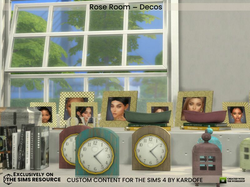 “Rose Room-Decos / Decorative” Sims 4 CC Download