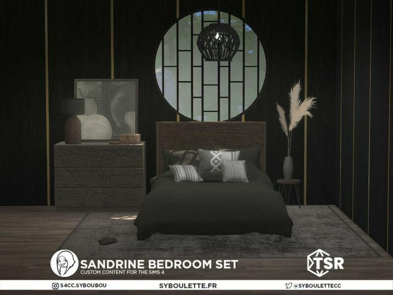 Sandrine Bedroom SET Part 2 By Syboubou Sims 4 CC Download
