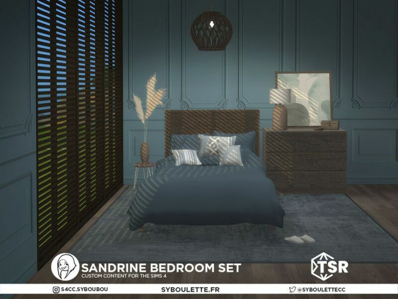 Sandrine Bedroom SET Part 2 By Syboubou Sims 4 CC Download