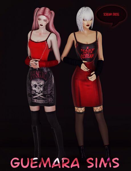 Scream Dress Sims 4 CC Download