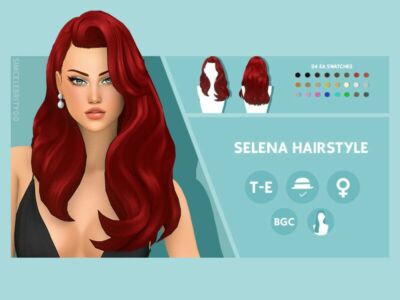 Selena Hairstyle By Simcelebrity00 Sims 4 CC Download