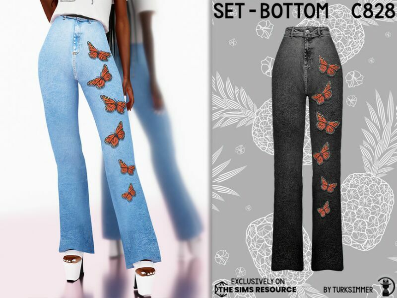 Set-Bottom C828 By Turksimmer Sims 4 CC Download