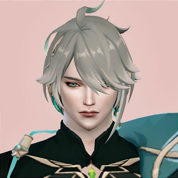 The | Alhaitham Genshin Impact By Hedennychen Sims 4 CC Download