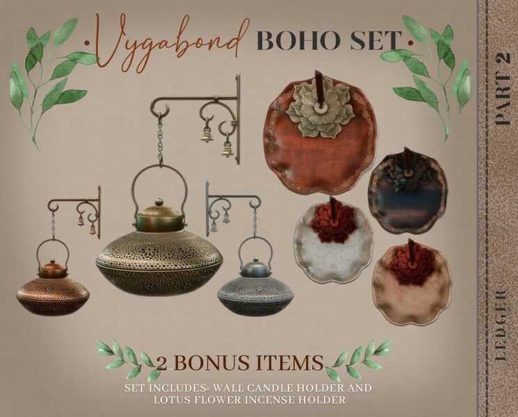 Vygabond Boho SET Bonus Items Sims 4 CC Download