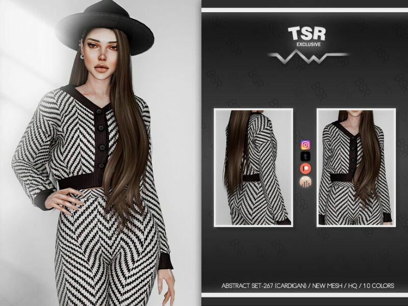 Abstract SET-267 (Cardigan) BD796 By Busra-Tr Sims 4 CC Download