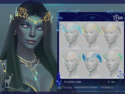 Acuarius Crown By Dansimsfantasy Sims 4 CC Download