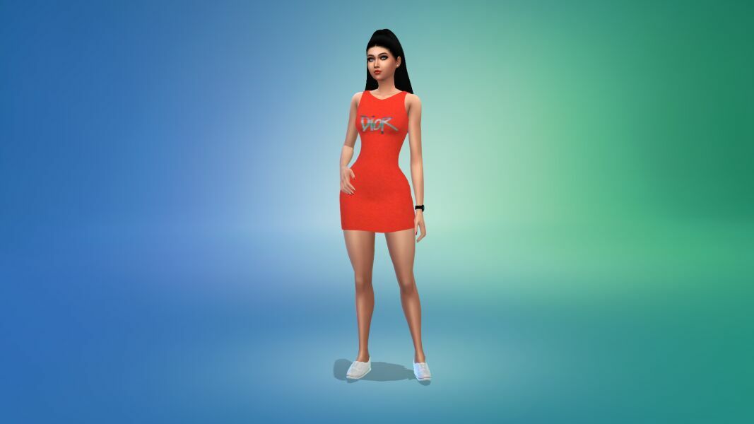 AF Christian Dior Dior Dress By VTK By VTK Sims 4 CC Download