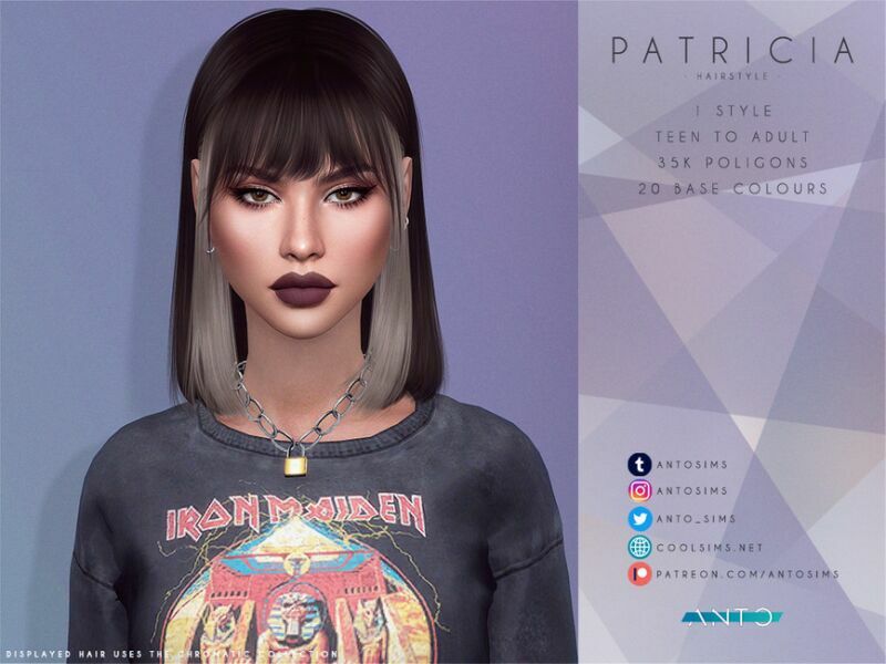 Anto – Patricia (Patreon) By Anto Sims 4 CC Download