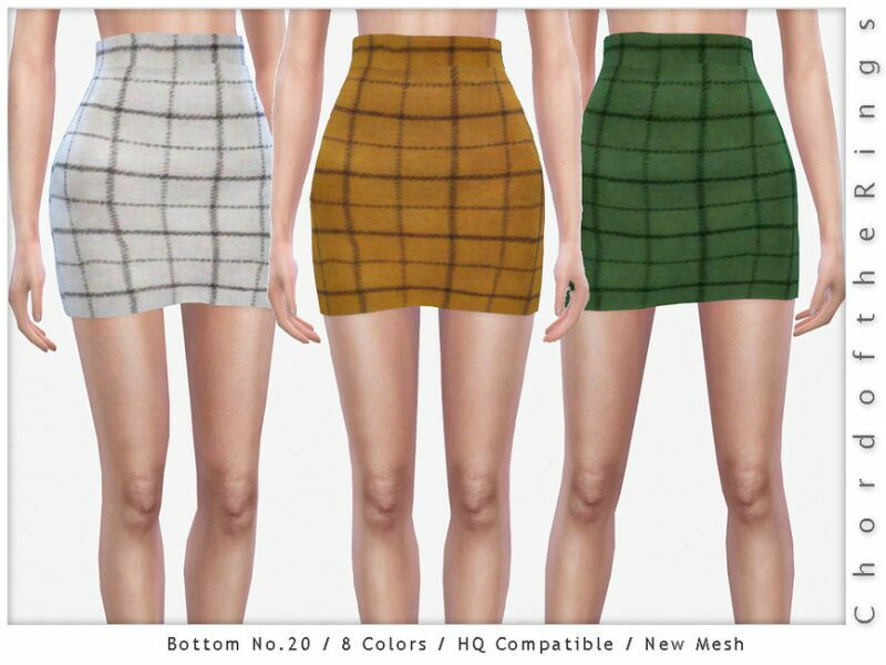 Bottom NO.20 By Chordoftherings Sims 4 CC Download