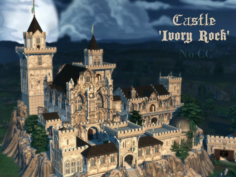 Castle 'Ivory Rock' Sims 4 CC Download