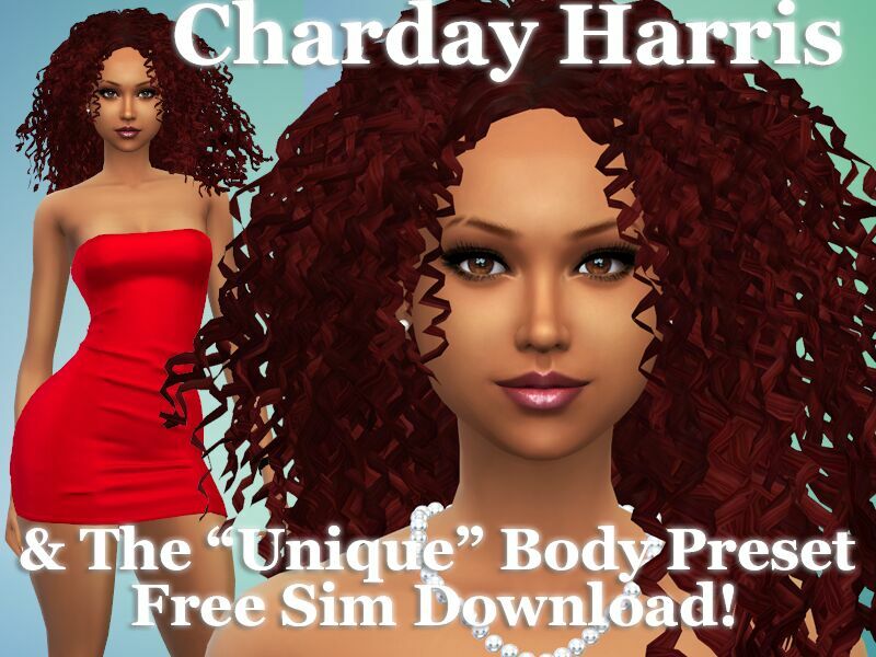 Charday Harris & The “Unique” Body Preset Free Download By VTK Sims 4 ...