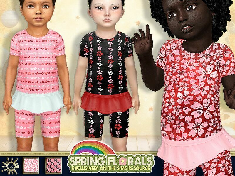 Cherry Blossom Jumpsuit By Pelineldis Sims 4 CC Download