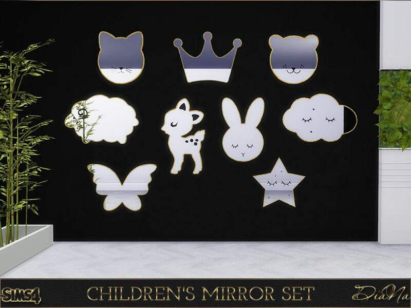 Children’S Mirror SET By Dianasims Sims 4 CC Download