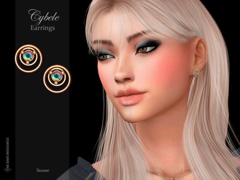 Cybele Earrings By Suzue Sims 4 CC Download