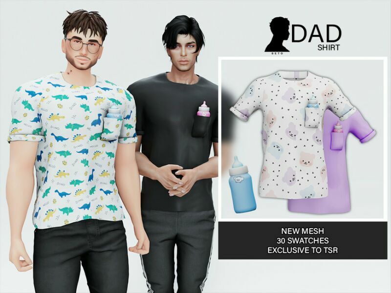 DAD (Shirt) Sims 4 CC Download
