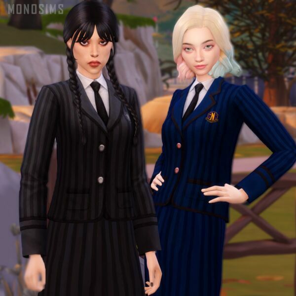 Enid Sinclair (Emma Myers) By Monosims Sims 4 CC Download