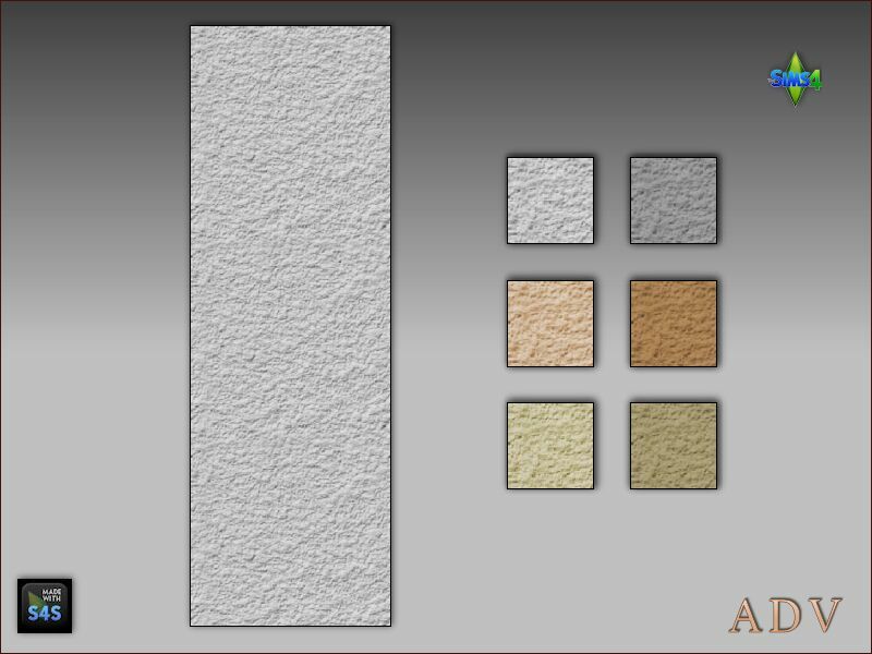 Exterior Plaster Walls Sims 4 CC Download