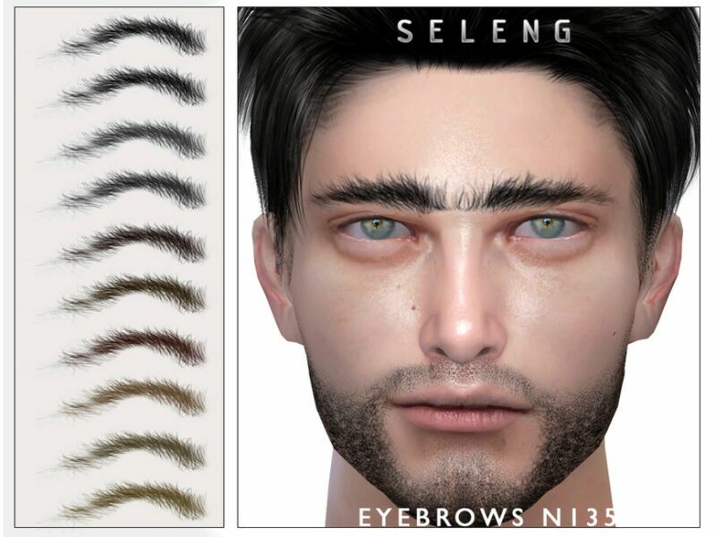Eyebrows N135 By Seleng Sims 4 CC Download