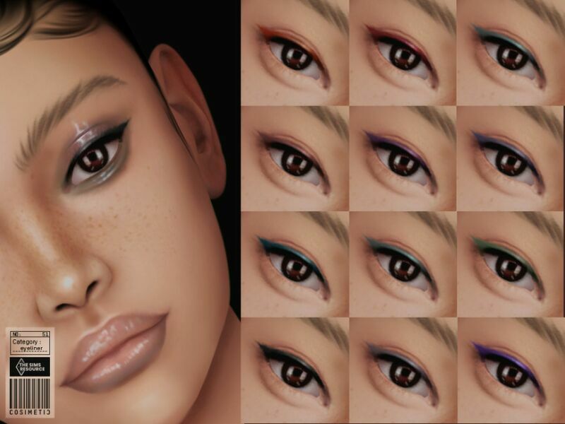 Eyeliner | N51 By Cosimetic Sims 4 CC Download