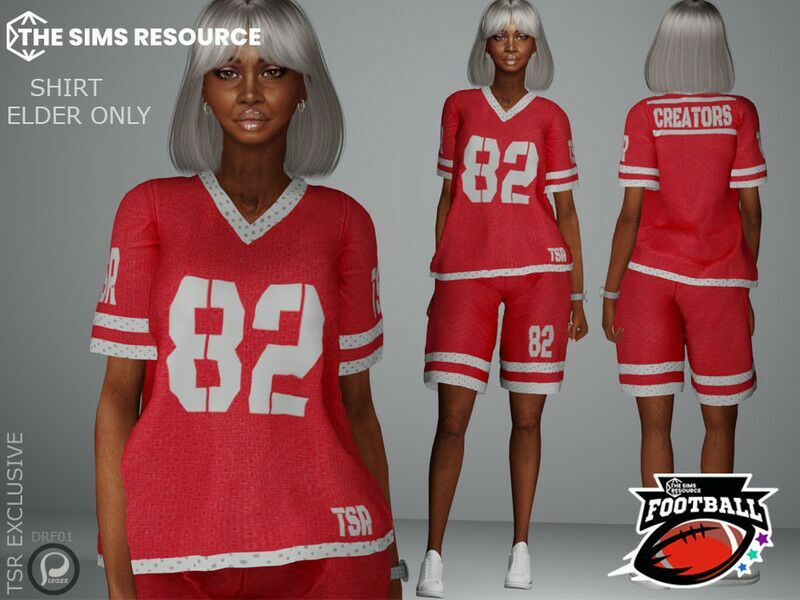 Football Jersey Shirt Sims 4 CC Download