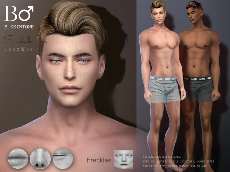 Freckle Male Overlay Skintones By S-Club By S-Club Sims 4 CC Download