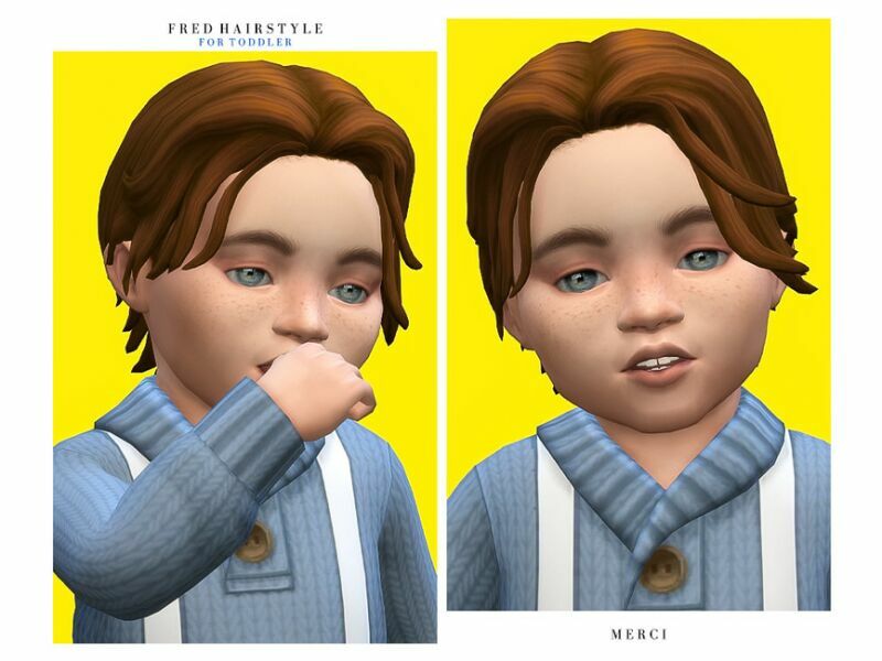 Fred Hairstyle For Toddler By '-Merci- Sims 4 CC Download