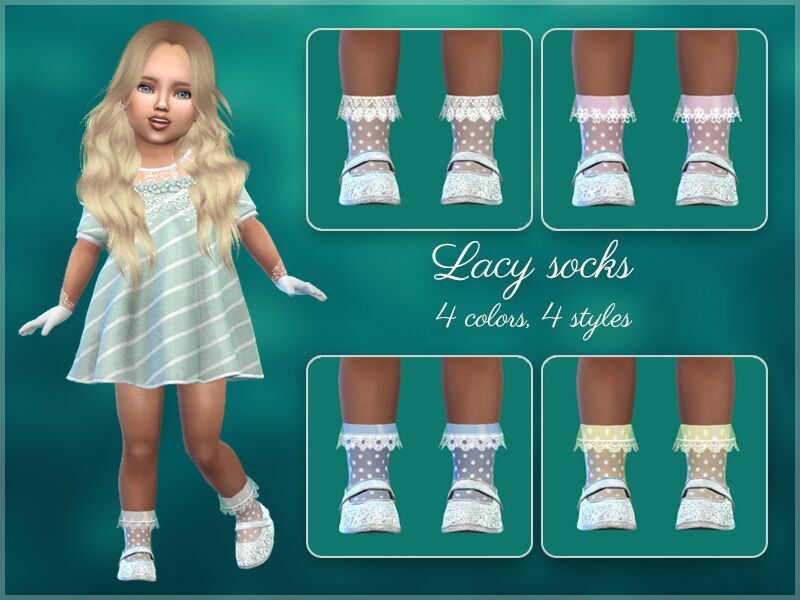 Frilly Socks For Toddlers By Giulietta Sims 4 CC Download