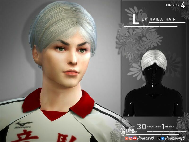 Hair LEV Haiba By Mazero5 Sims 4 CC Download