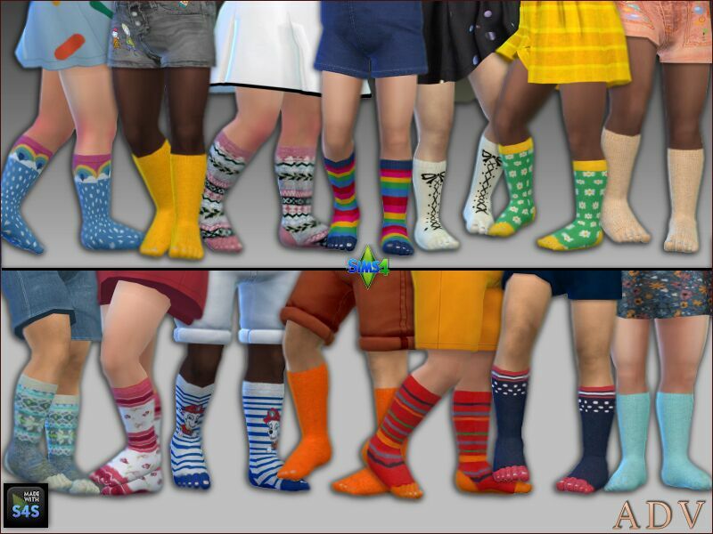 High Socks For Toddlers Sims 4 CC Download