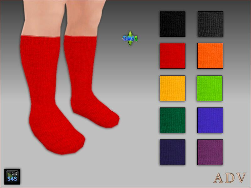 High Socks For Toddlers Sims 4 CC Download