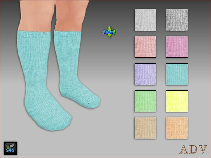 High Socks For Toddlers Sims 4 CC Download