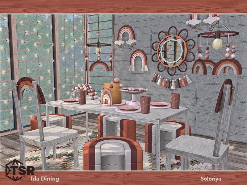 IDA Dining By Soloriya Sims 4 CC Download