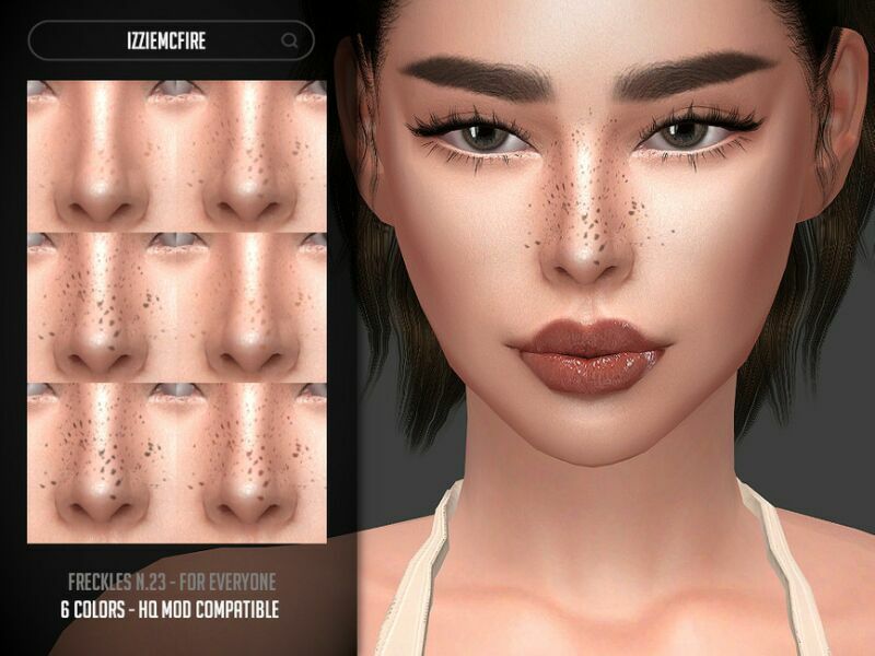 IMF Freckles N.23 By Izziemcfire Sims 4 CC Download