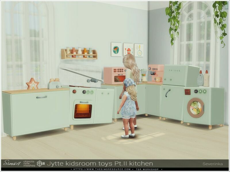 Jytte Kidsroom Toys Pt.ii Kitchen By Severinka_ Sims 4 CC Download