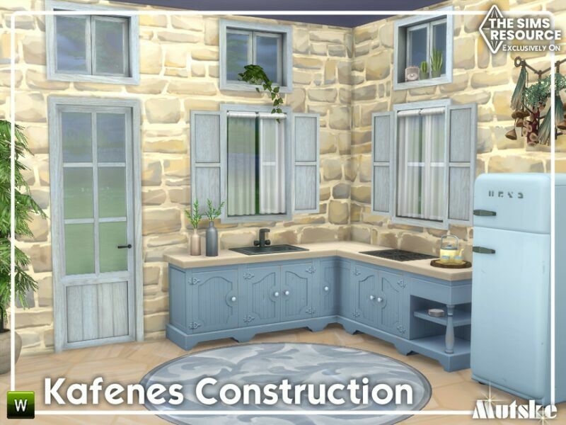 Kafenes Construction SET Part 1 Counter By Mutske Sims 4 CC Download