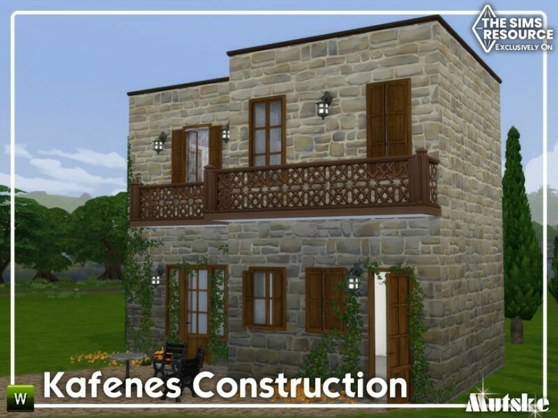 Kafenes Construction SET Part 1 Counter By Mutske Sims 4 CC Download