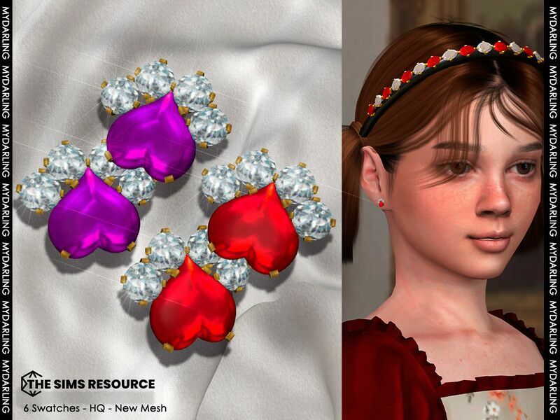 Kitty PAW Earring NA6974 Child Sims 4 CC Download