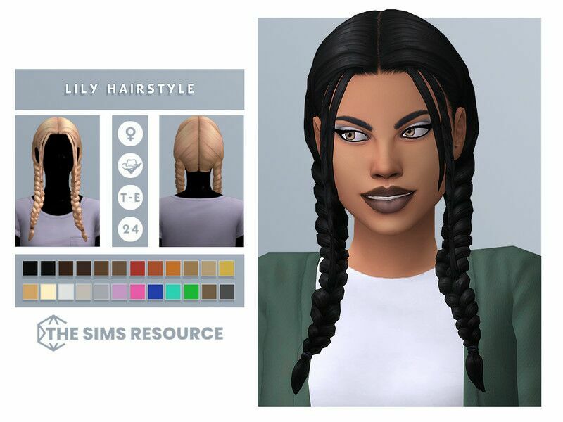 Lily Hairstyle Sims 4 CC Download
