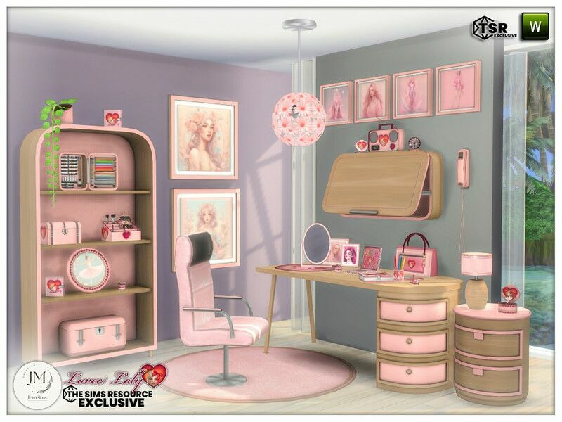 Lovee Loly Corner SET By Jomsims Sims 4 CC Download