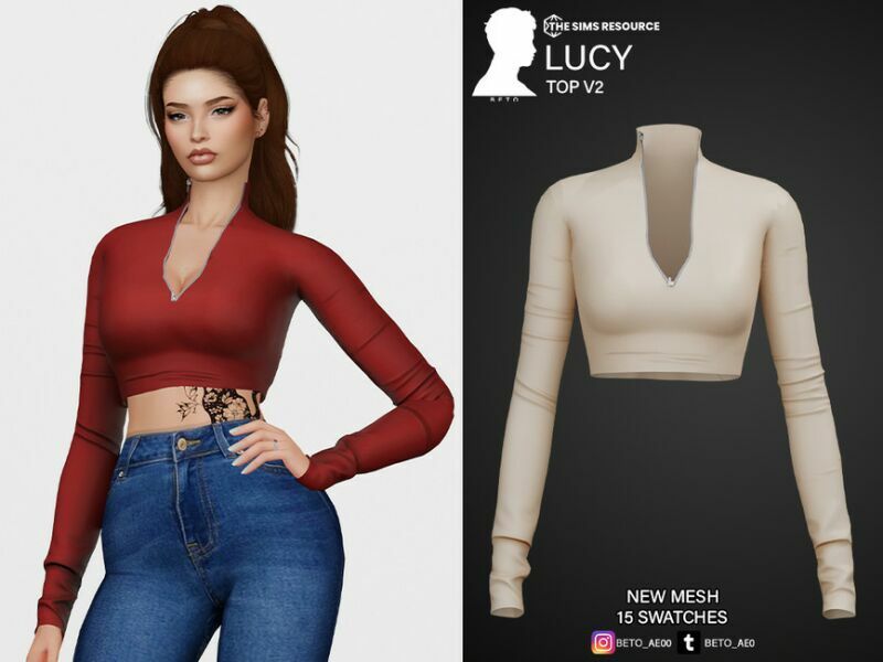 Lucy (TOP V2) Sims 4 CC Download