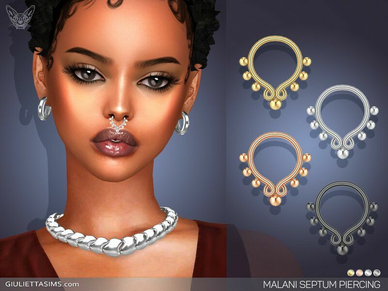 Malani Septum Piercing By Feyona Sims 4 CC Download