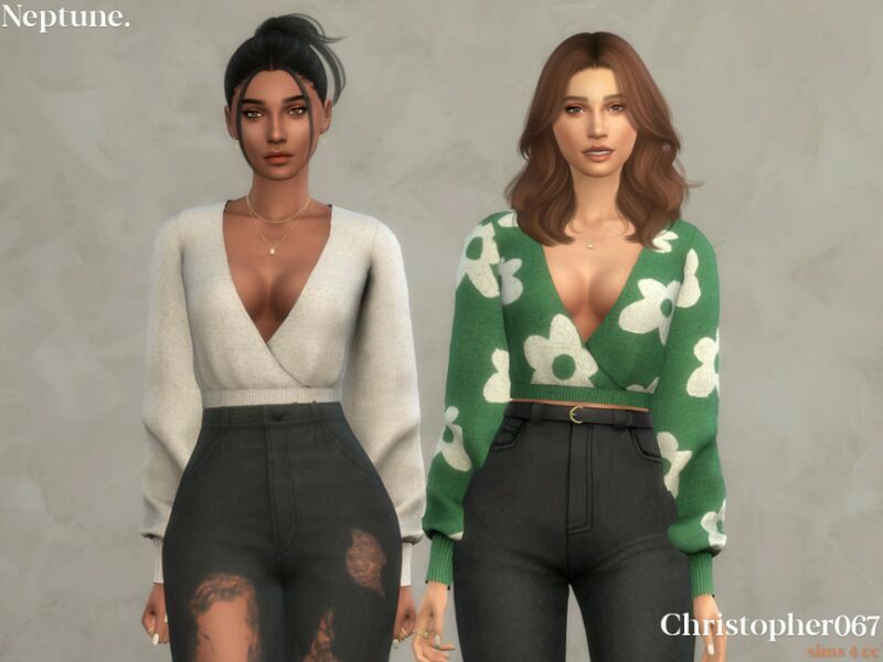 Neptune TOP By Christopher067 Sims 4 CC Download