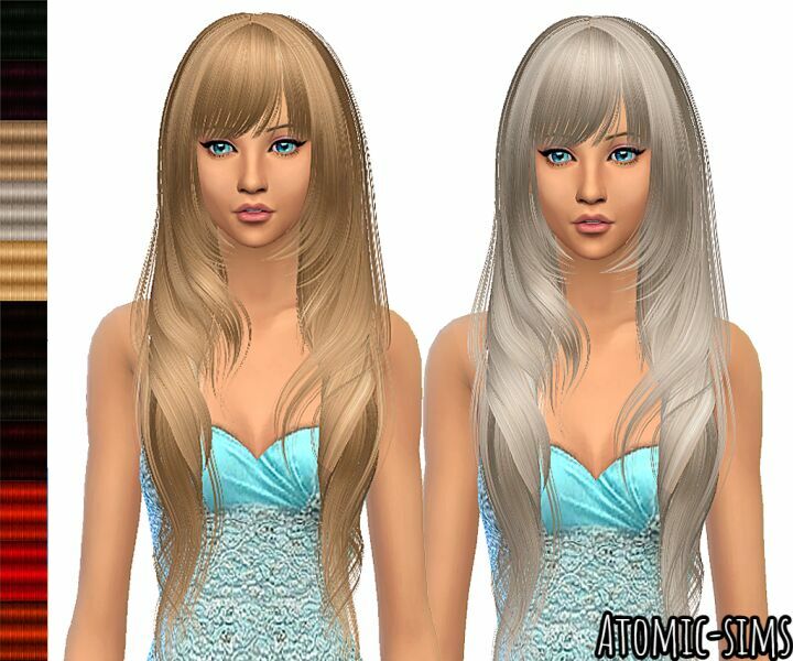 Peggyzone Hair 6945 Retexture By Atomic-Sims Sims 4 CC Download