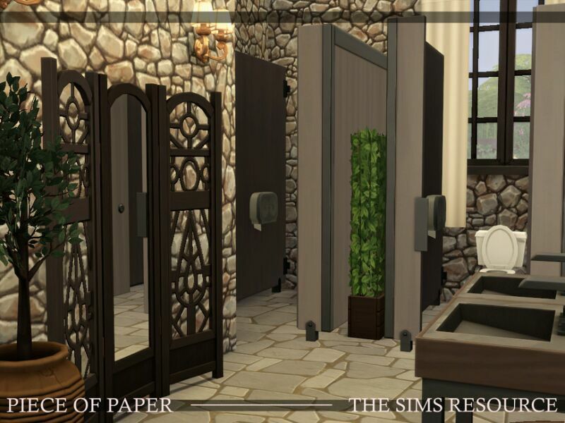 Piece Of Paper Library | Nocc By Simzmora Sims 4 CC Download