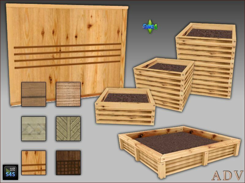 Plant Boxes And Fence Sims 4 CC Download