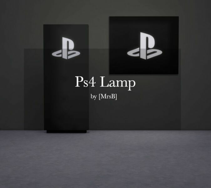 Playstation Lamp| CC By Mrsbarbiex3 Sims 4 CC Download