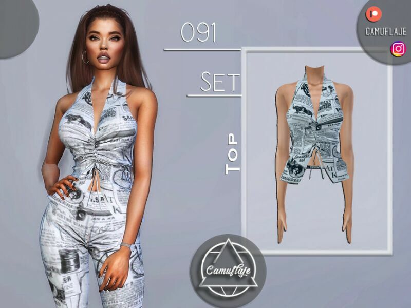SET 091 – TOP By Camuflaje Sims 4 CC Download