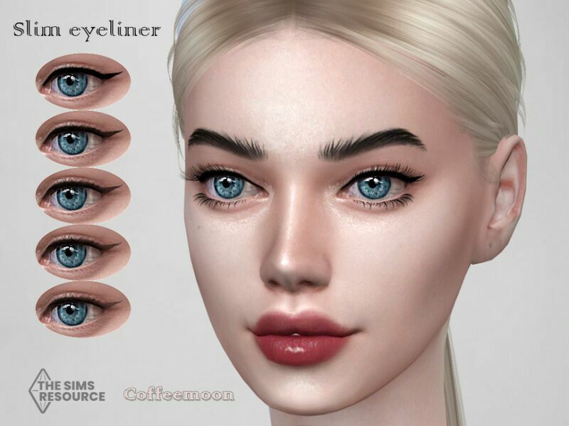 Slim Eyeliner By Coffeemoon Sims 4 CC Download