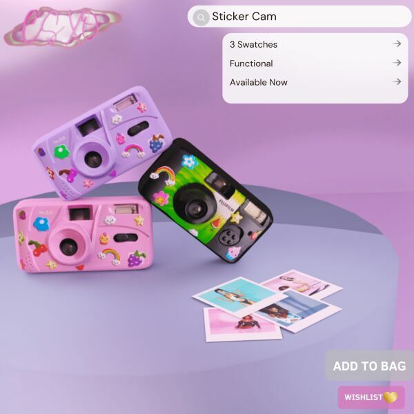 Sticker CAM 📸 Sims 4 CC Download